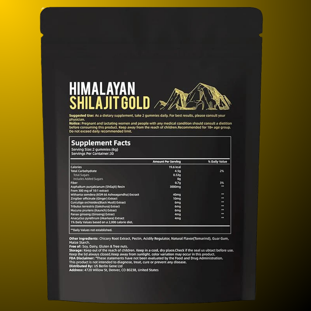 Himalayan Shilajit Gummies v102 – Elix Labs